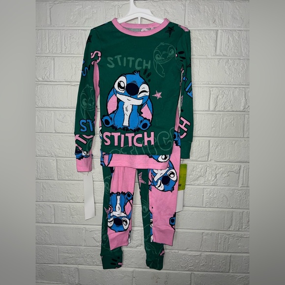 Disney | Pajamas | Nwt Disney Stitch Pajamas Pjs 2 Sets 4 Pieces Size ...